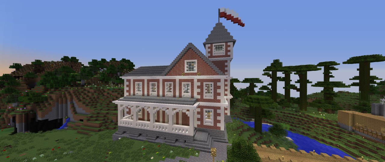 Brick Mansion Baroque Minecraft Map