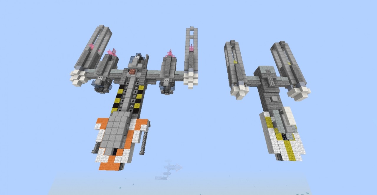 Ultimate Upgrade Y-Wing Gunship Minecraft Map