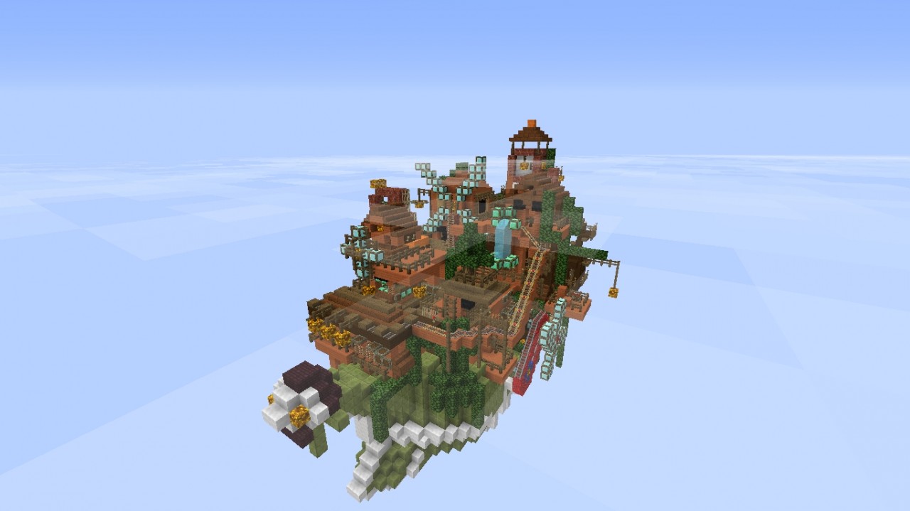 Flying City Airship Minecraft Map