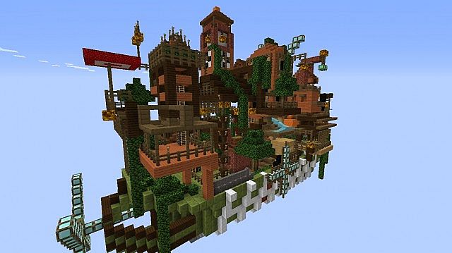 Flying City Airship Minecraft Map
