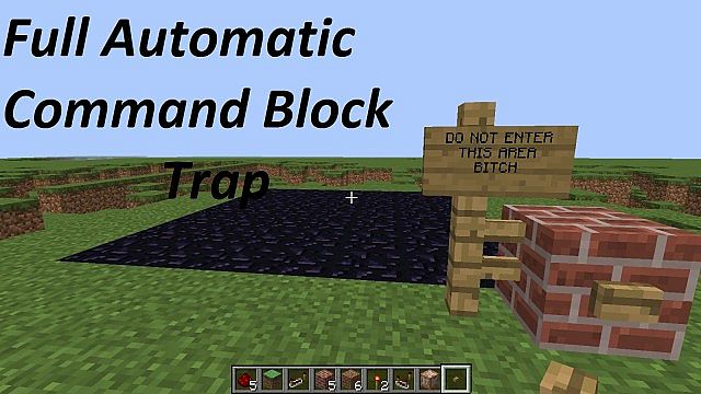 Command Block Trap - Easy Tutorial! Minecraft Project
