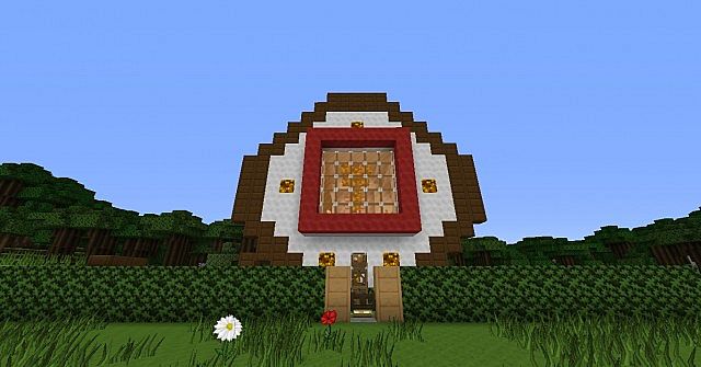 Modern Barrel Themed House Minecraft Map