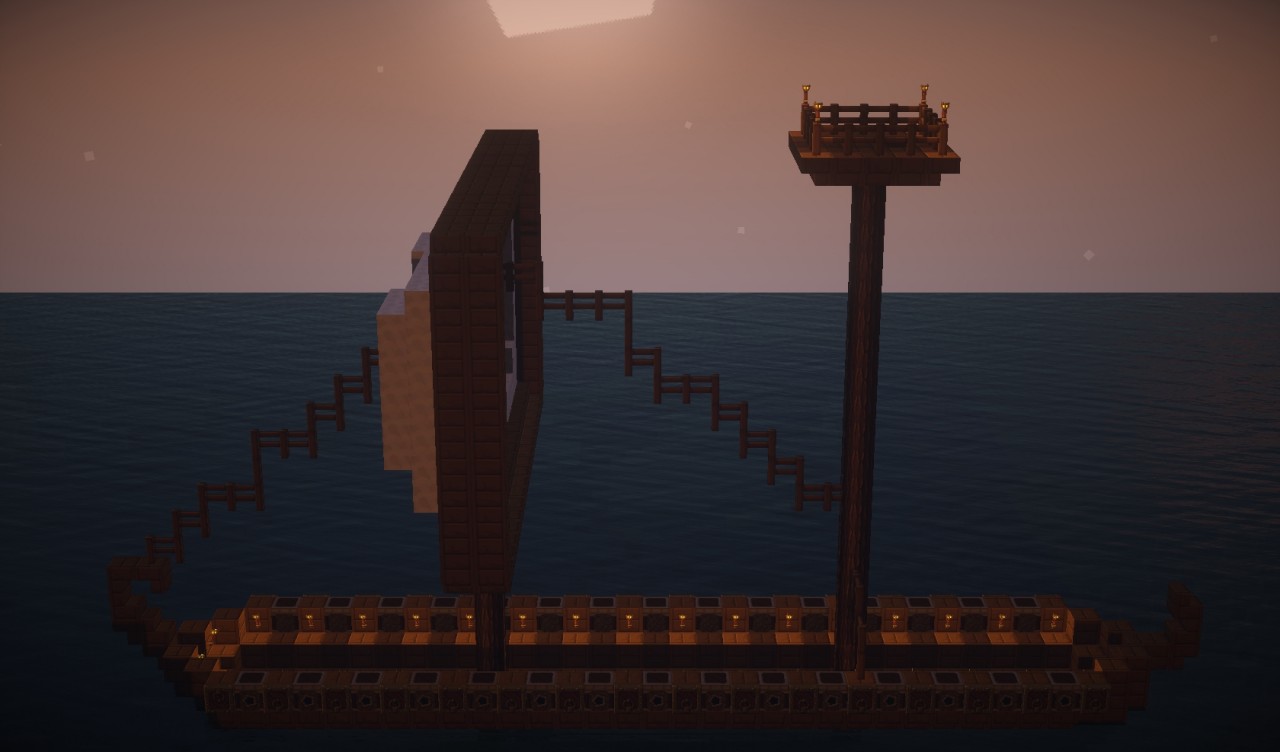Medium viking battle ship Minecraft Map