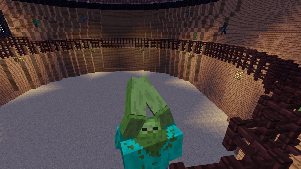 Mob/Player Battle Arena. Minecraft Map