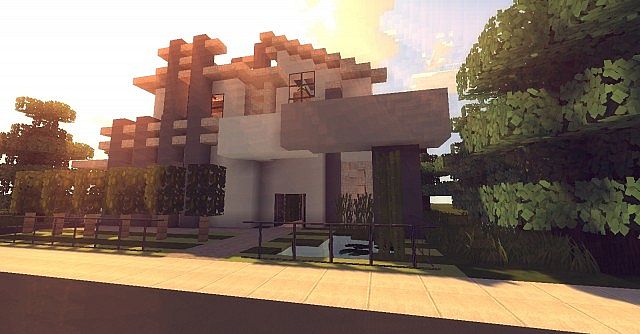 Mid-Century Modern Home Minecraft Map