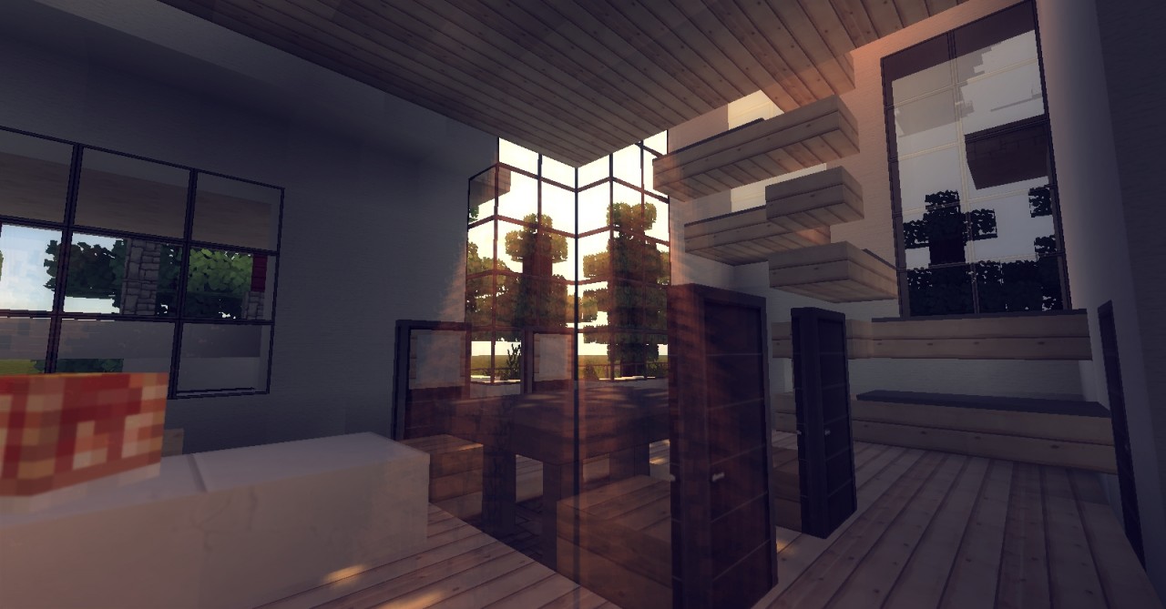 Mid-Century Modern Home Minecraft Map