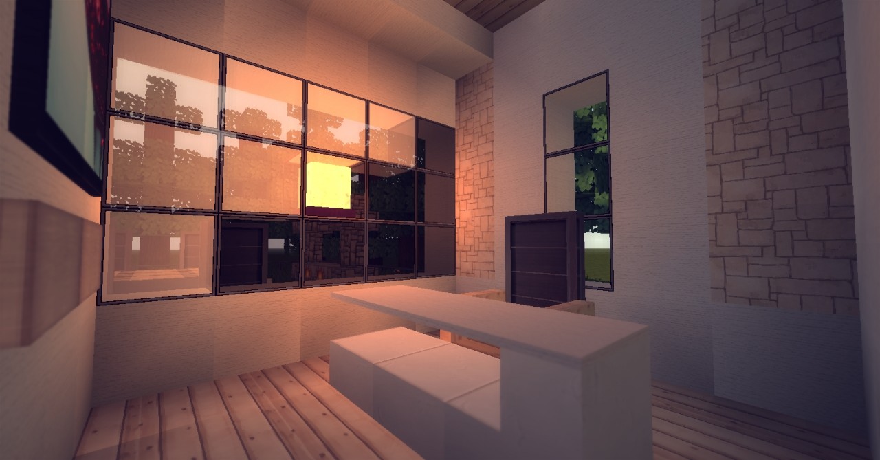 Mid-Century Modern Home Minecraft Map