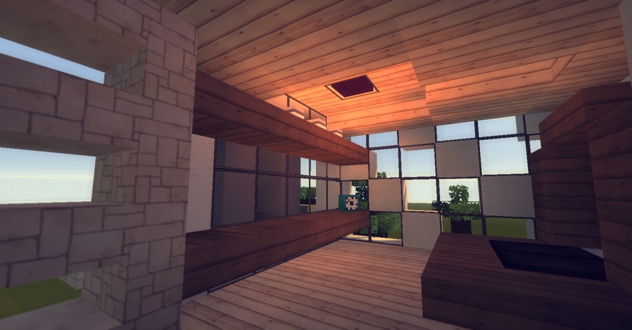 Mid-Century Modern Home Minecraft Map