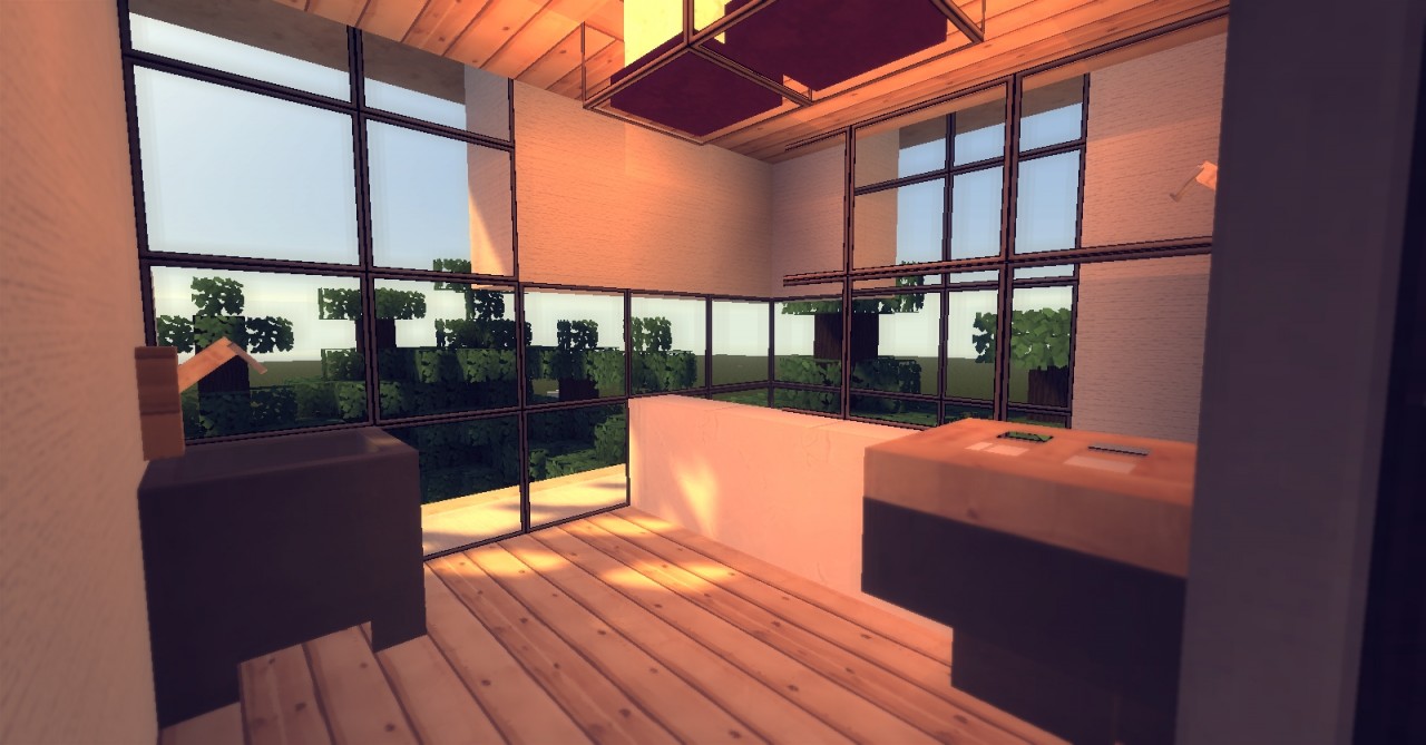 Mid-Century Modern Home Minecraft Map