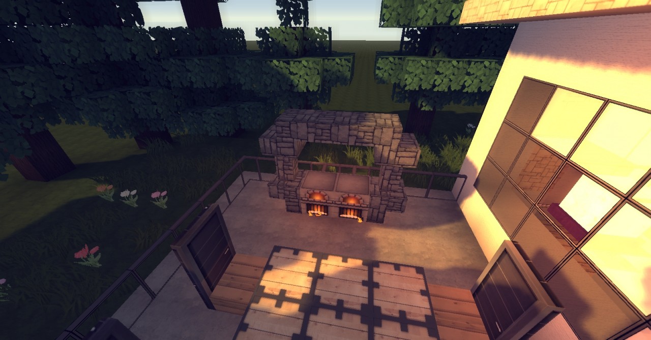 Mid-Century Modern Home Minecraft Map