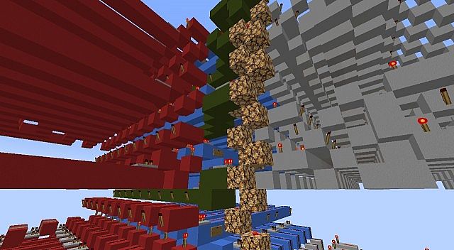 17 Bit Decimal to Binary Decoder Minecraft Map