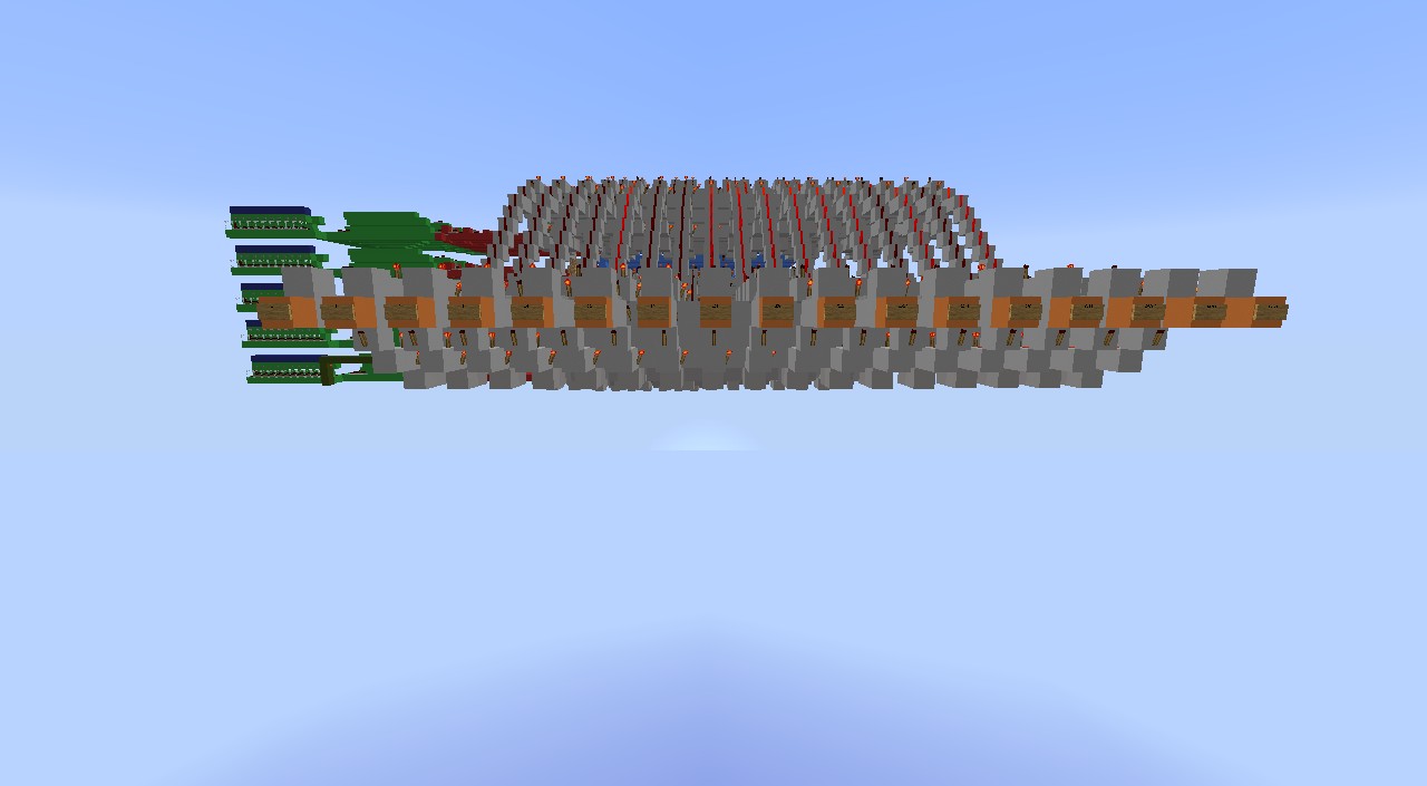 17 Bit Decimal To Binary Decoder Minecraft Map