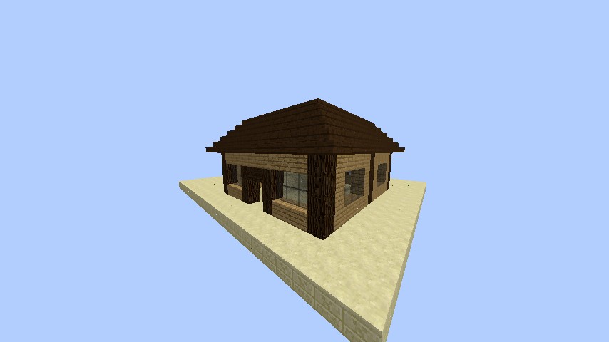 Woodcutter/Mountaineer House Minecraft Map