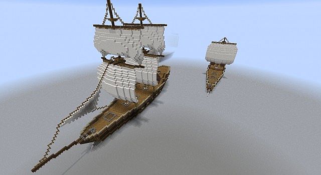 Sailing Ship Fleet Minecraft Map
