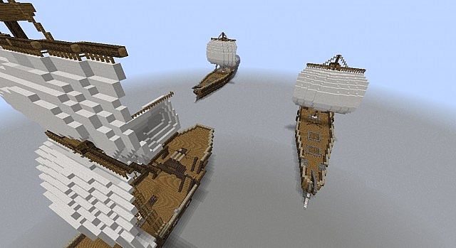 Sailing Ship Fleet Minecraft Map
