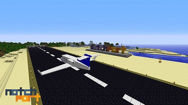 Mineport v2.5 ~ A Minecraft Airport w/ Flans Mod [1.7.2] Minecraft Map