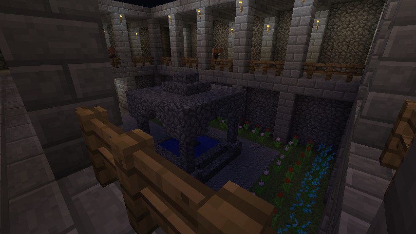 Testing Designs: Courtyard Minecraft Map