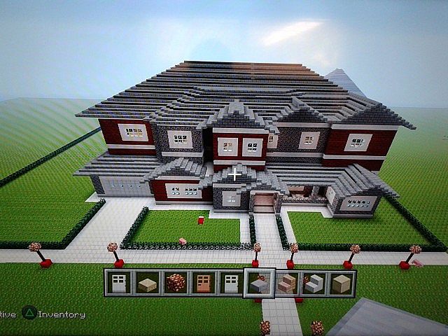 Completed Redstone House Minecraft Map