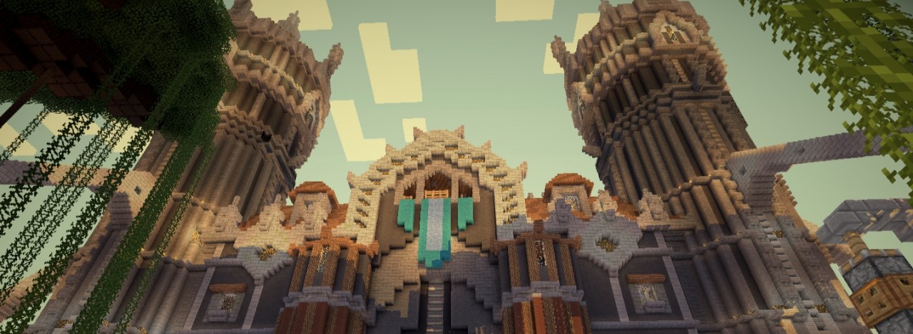 Mysterious Castle + village Minecraft Map
