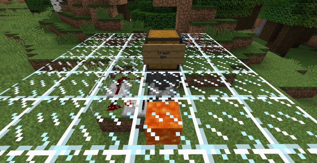 Redstone Trash Bin (incinerator) 1.8 Minecraft Map