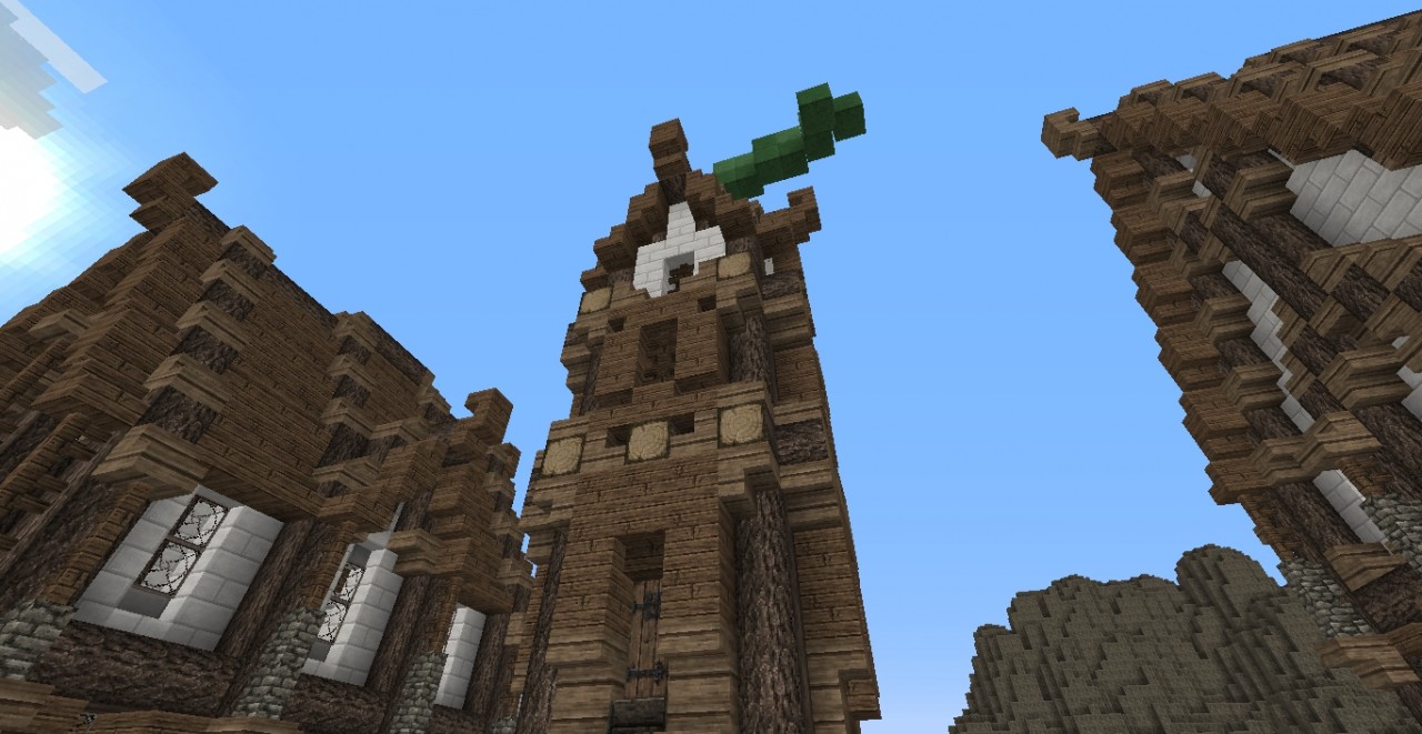 Small Elven Tower/Tower-house Template Minecraft Map