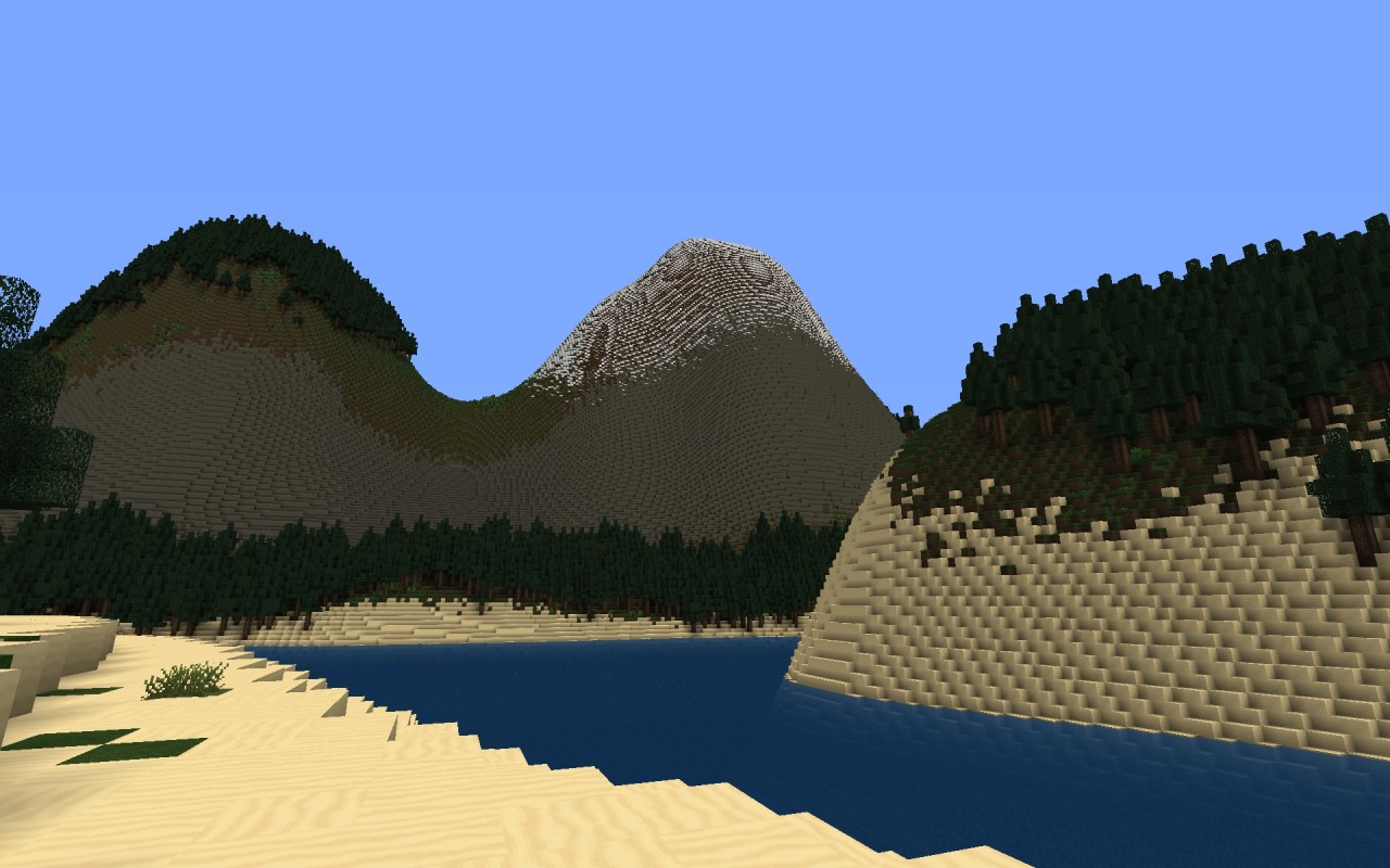 A Lovely Mountain Range Minecraft Map