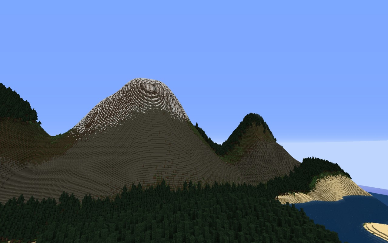A Lovely Mountain Range Minecraft Map