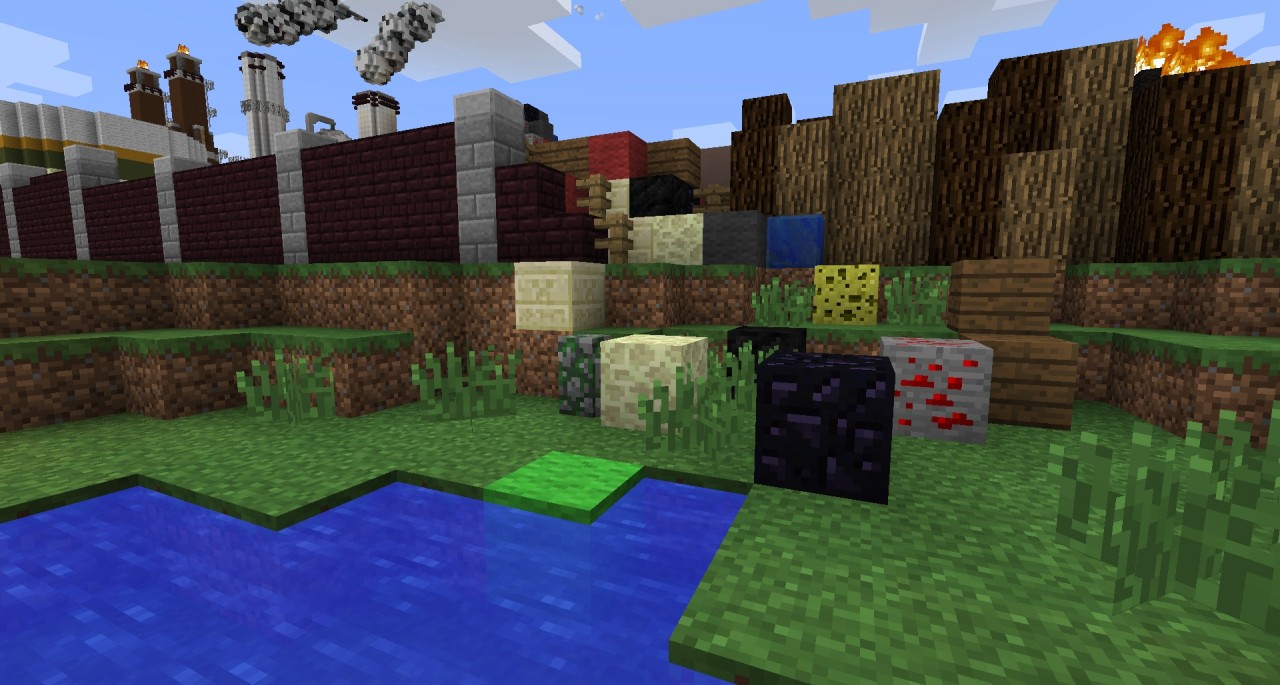 scrapyard, waste incineration plant, Muellhalde, Schrottplatz Minecraft Map