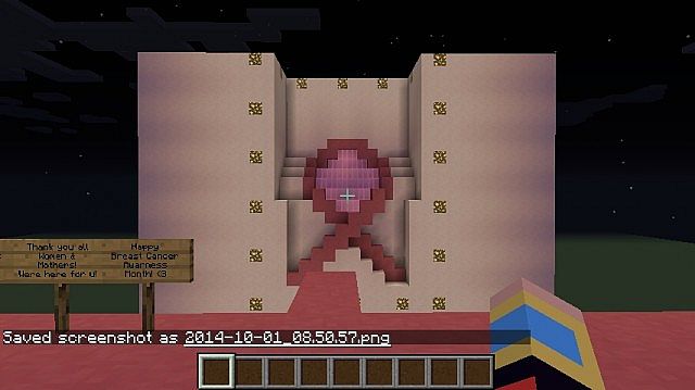 Breast Cancer Awarness Month Minecraft Map