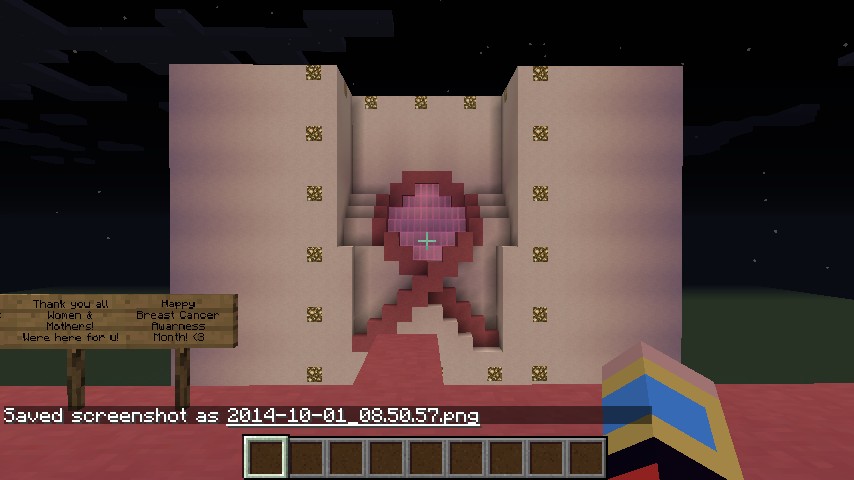 Breast Cancer Awarness Month Minecraft Map