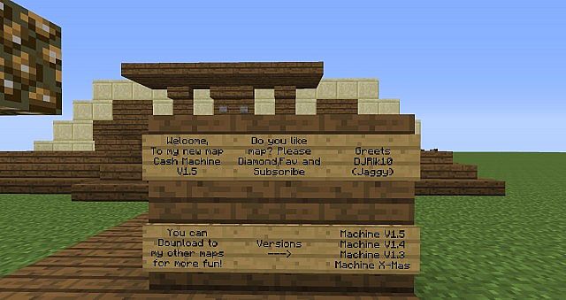 Cash machine V1.5 Minecraft Map