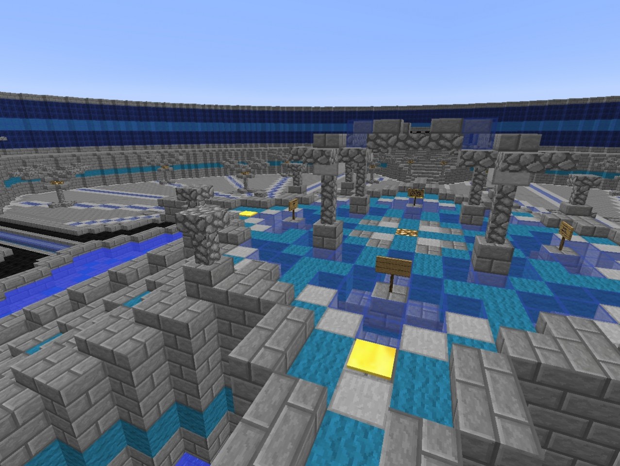 Small Prison Mines and spawn Minecraft Map