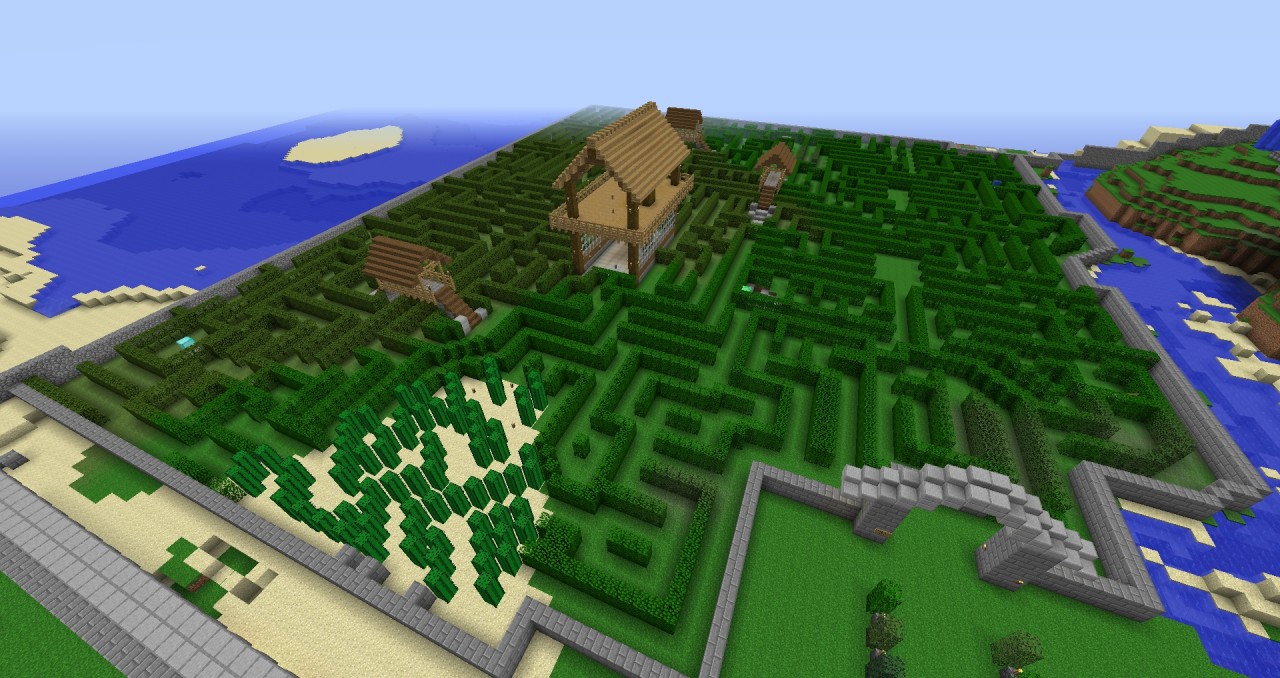DraXX's Hedge Maze Minecraft Map