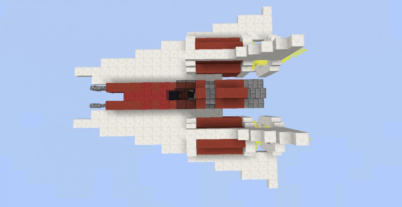 Ultimate Upgrade A-Wing Interceptor Minecraft Map