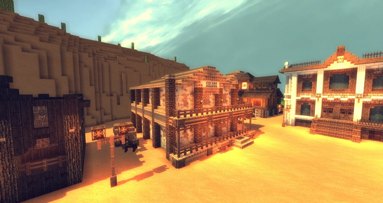 "Alamosa Ridge" wild west town Minecraft Map