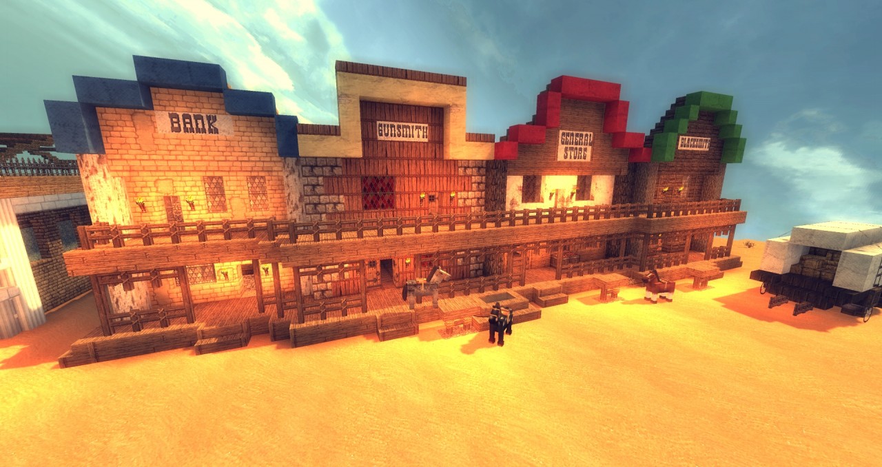"Alamosa Ridge" wild west town Minecraft Map