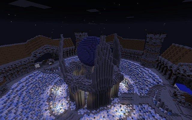 Fantasy Medieval Ice City Minecraft Map