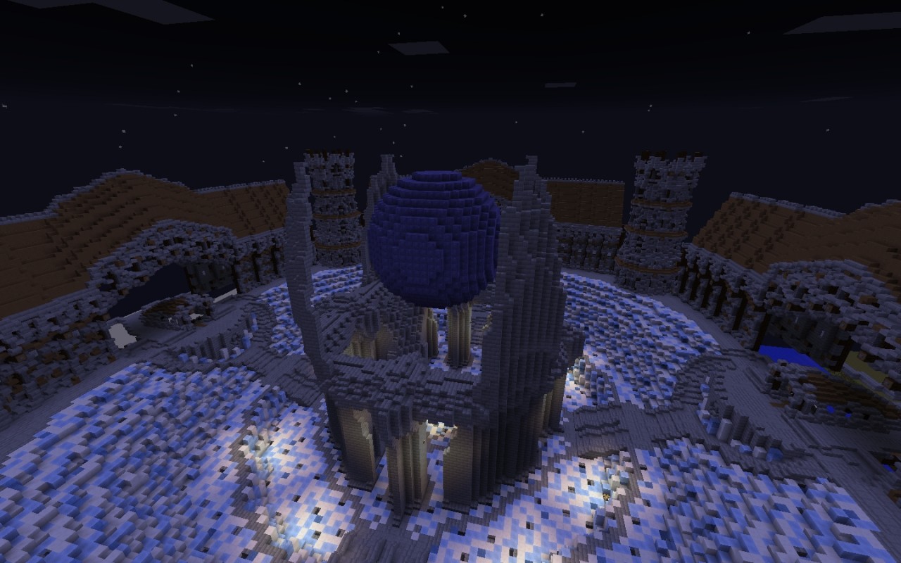 Fantasy Medieval Ice City Minecraft Map