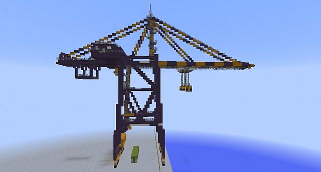 S-2 Container Container Cargo Port Gantry Crane Minecraft Map