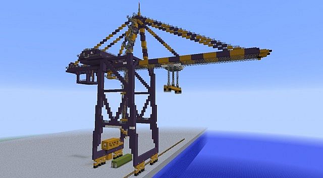 S-2 Container Container Cargo Port Gantry Crane Minecraft Map