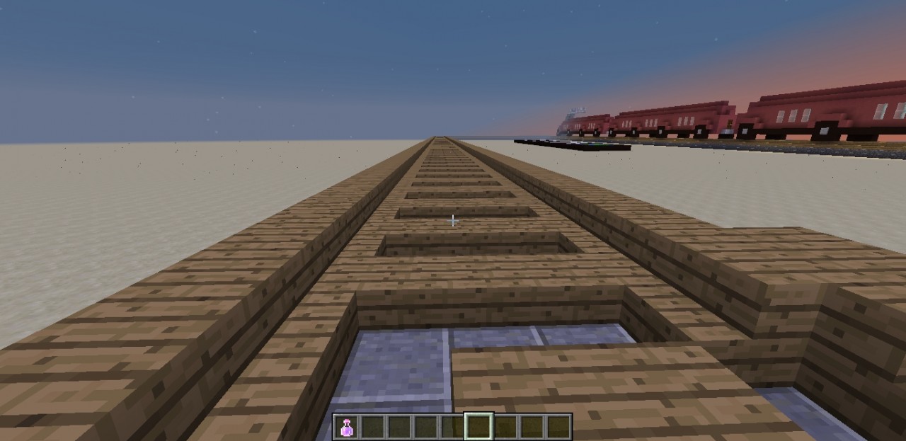 Minecraft Steam Train || GhillySquid Minecraft Map