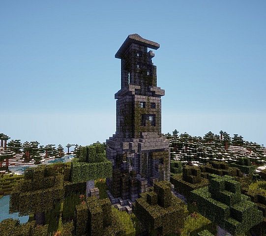 Creeper Tower - A Relic of a Peaceful Past Minecraft Map