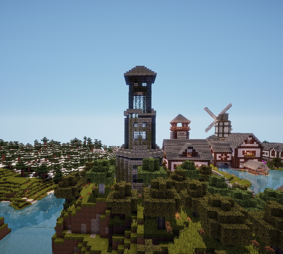 Creeper Tower - A Relic of a Peaceful Past Minecraft Map