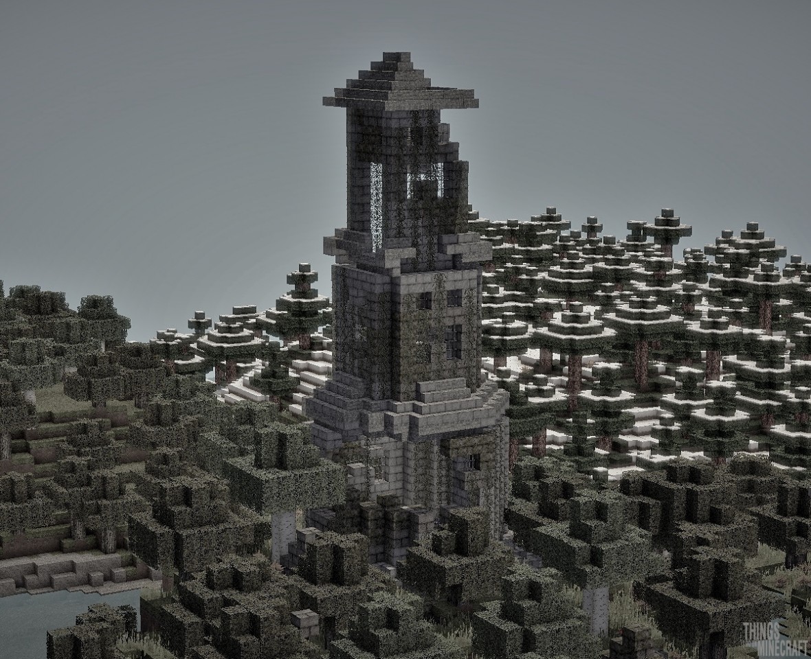 Creeper Tower - A Relic of a Peaceful Past Minecraft Map