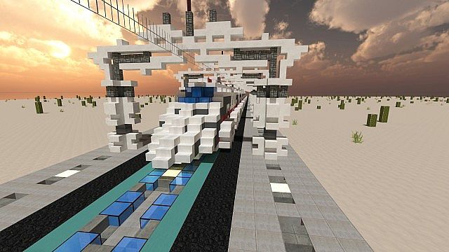 Futuristic Train Minecraft Map