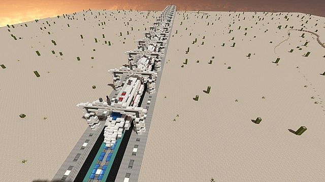 Futuristic Train Minecraft Map