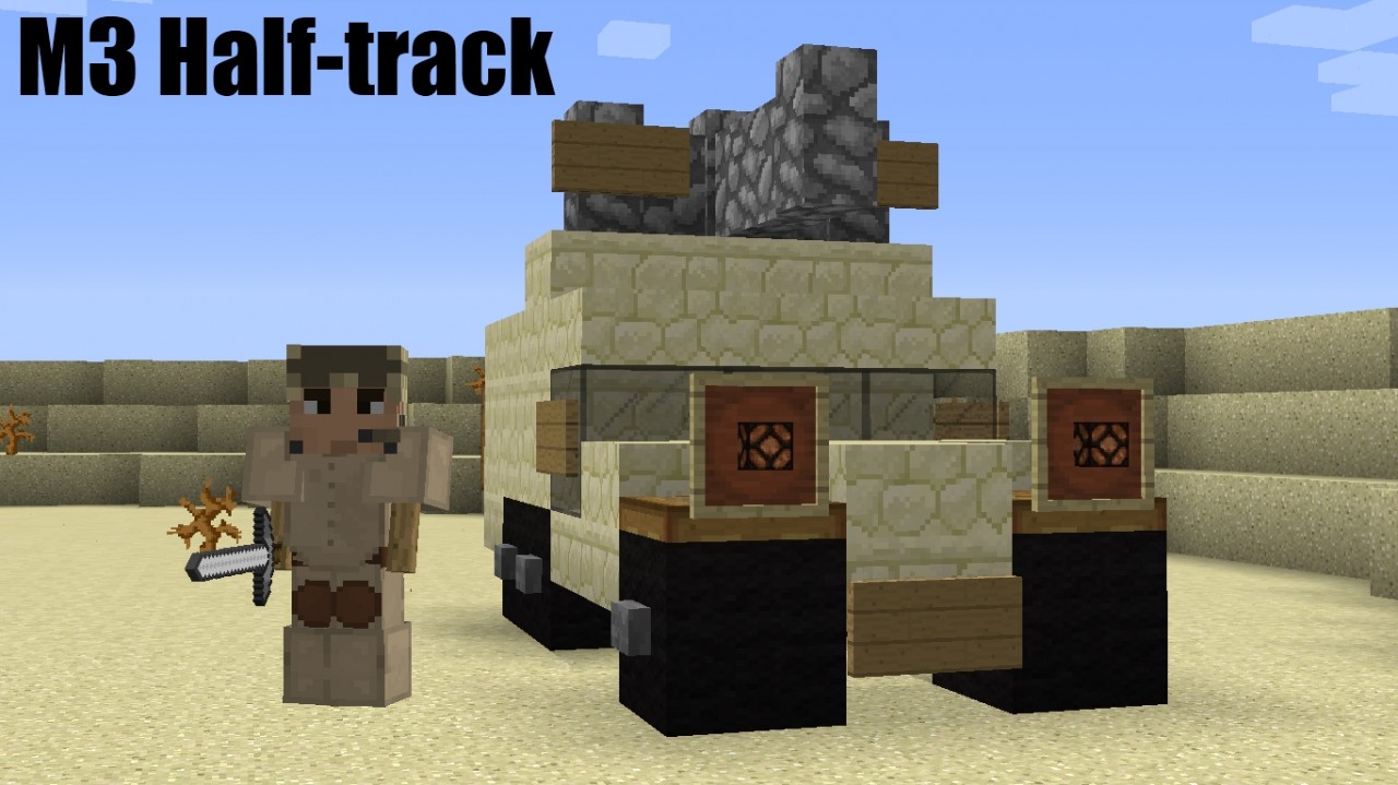 M3 Half-track | 1:1 Scale Minecraft Map