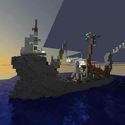 The Patricia- Steampunk-ish fishing vessel Minecraft Map