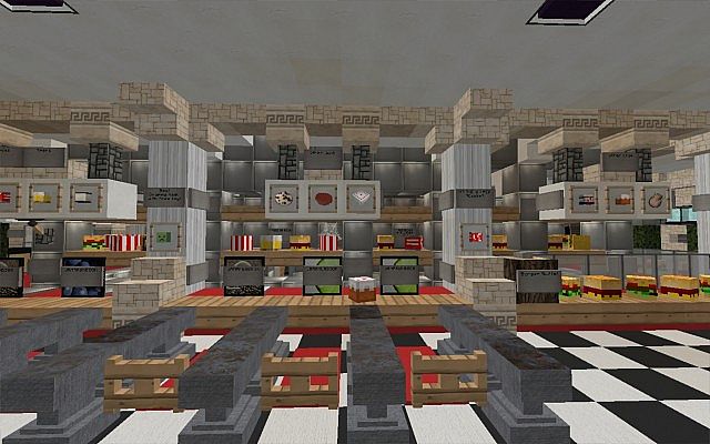Fast Food Restaurants Minecraft Map