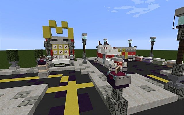 Fast Food Restaurants Minecraft Map